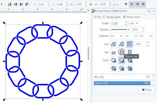 Cara Menggambar Rantai dengan Inkscape - Istana Media