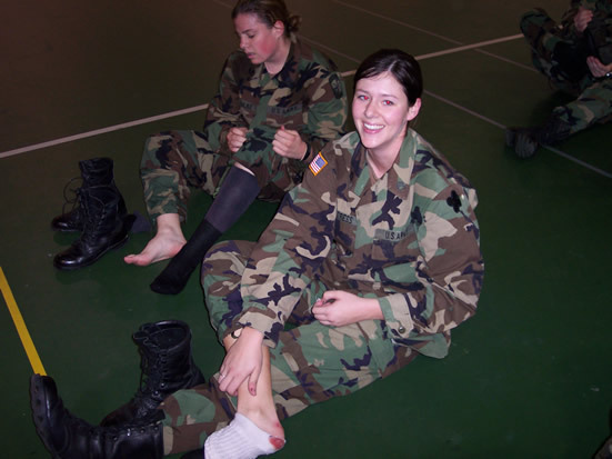 Female Soldier Feet: army girls