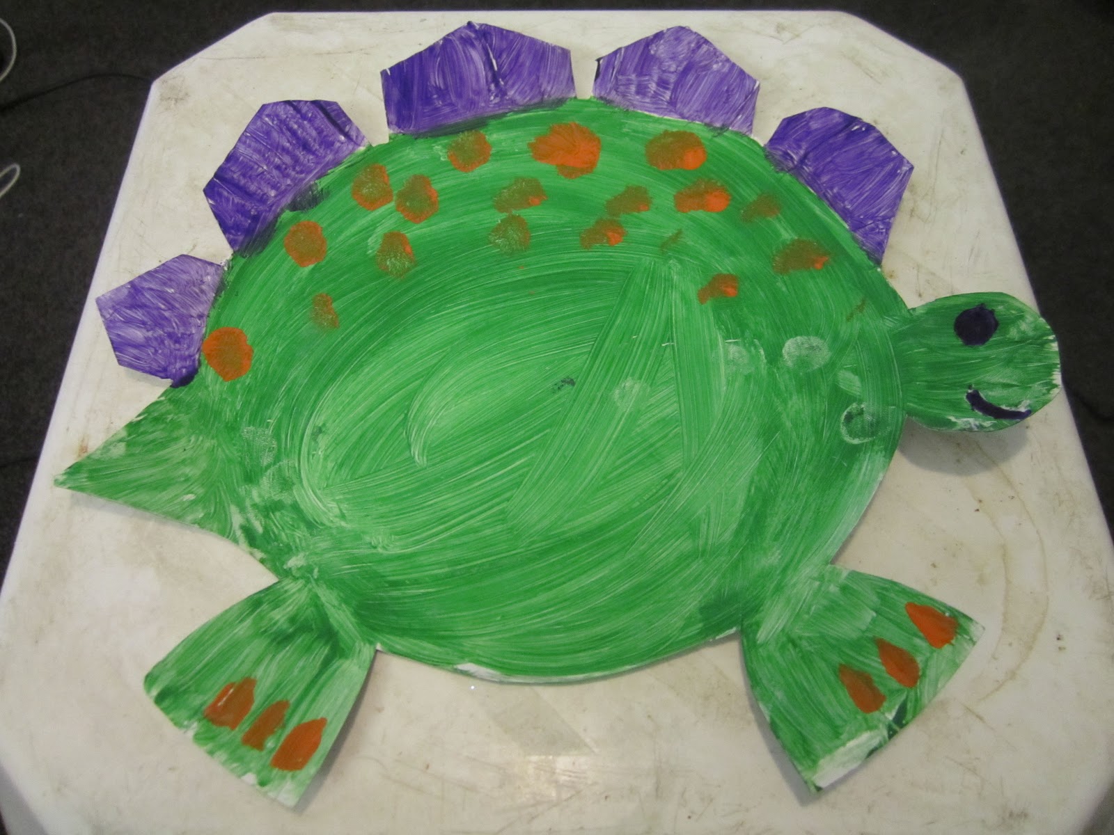 Strictly Craftidential: Paper Plate Dinosaurs