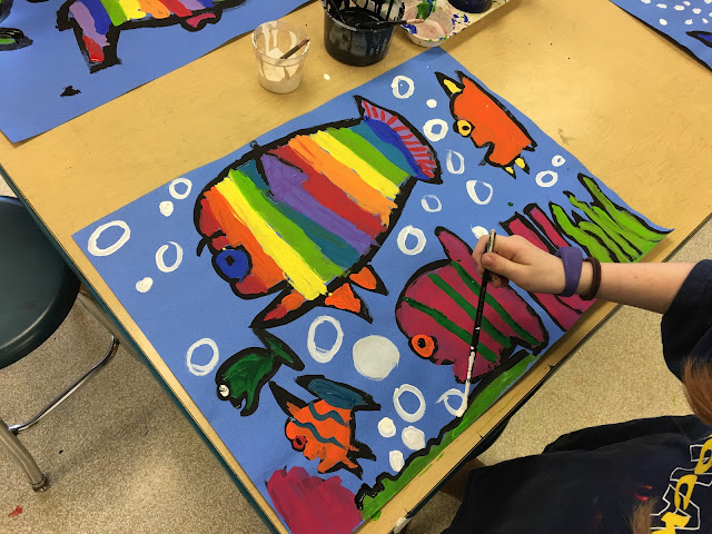 Paintbrush Rocket: 2nd Grade - Hooray for Fish!