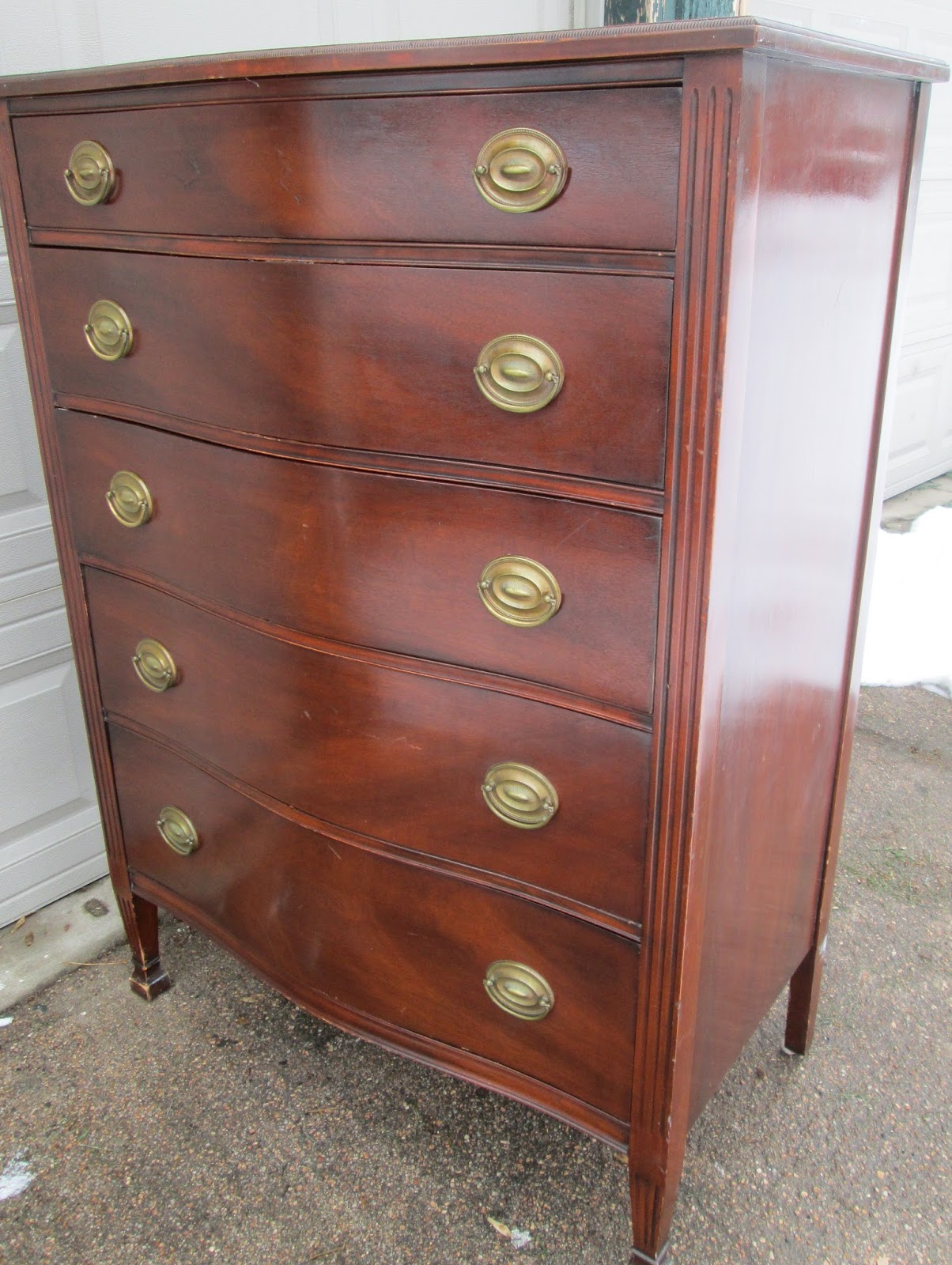 BoHO Chic: Hepplewhite Duncan Phyfe Style Dresser SOLD