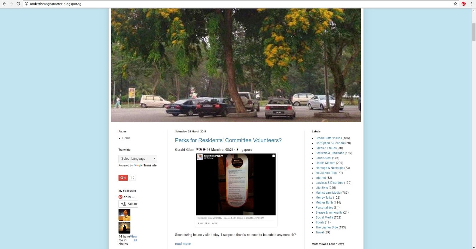 Under The Angsana Tree: UTAT Hits 900,248 Pageviews