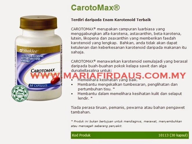 Badan, Mata & Kulit Sihat Dengan Carotomax | Maria Firdaus