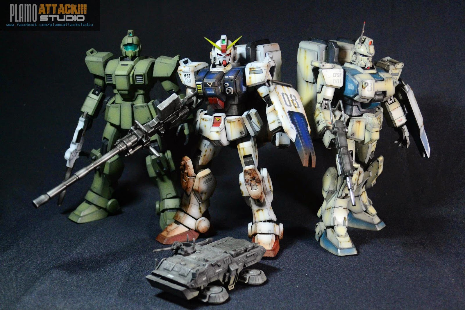 Custom Build: MG 1/100 RX-79[G] Ground Type Gundam (1 of 2 Flat+mud ...