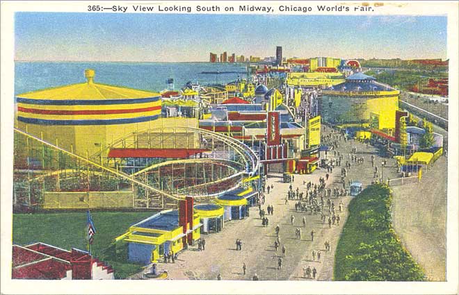 POSTCARDY: the postcard explorer: Century of Progress Exposition Midway ...
