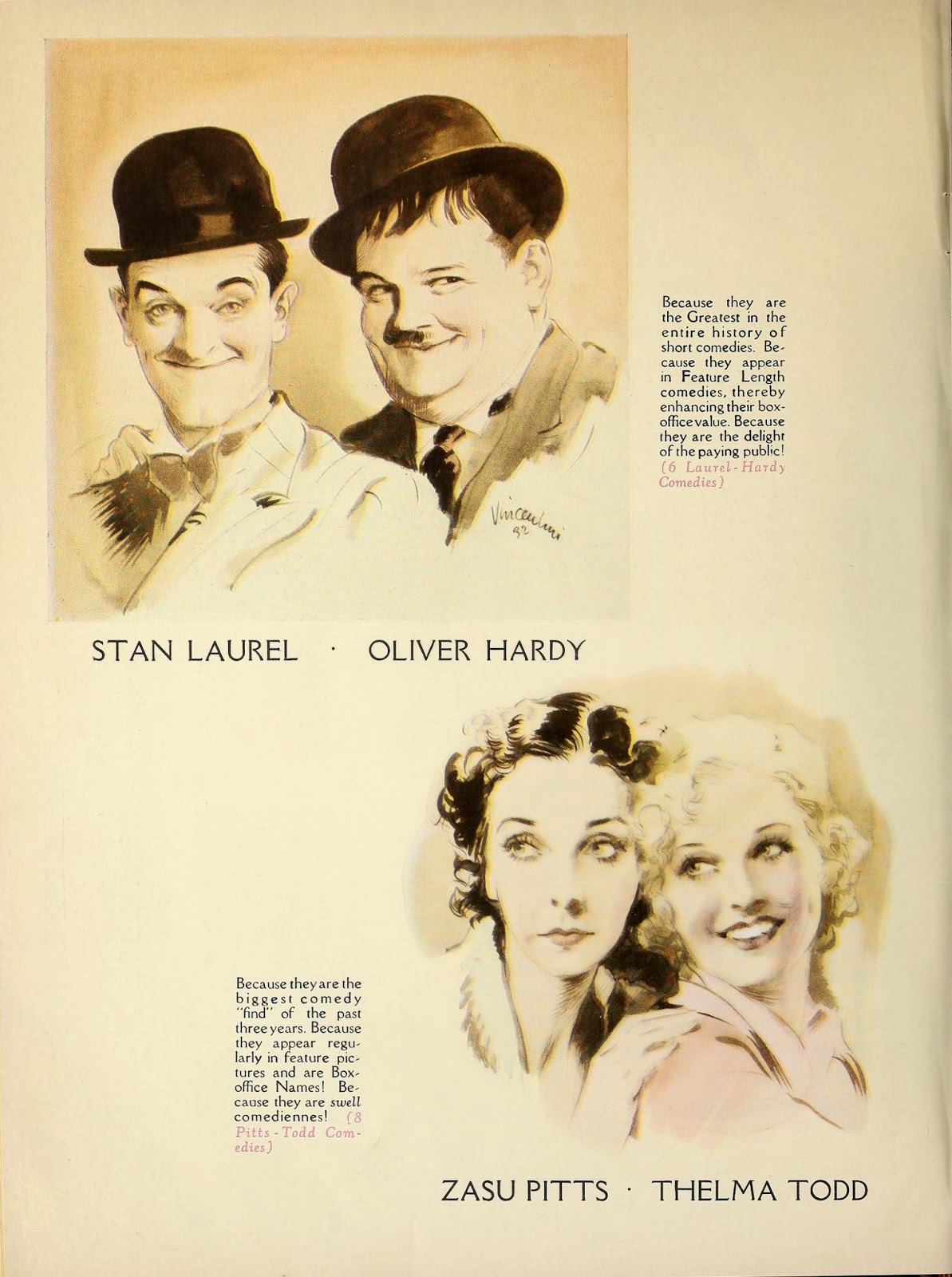 Thelma Todd: Hal Roach Studio Ad And More