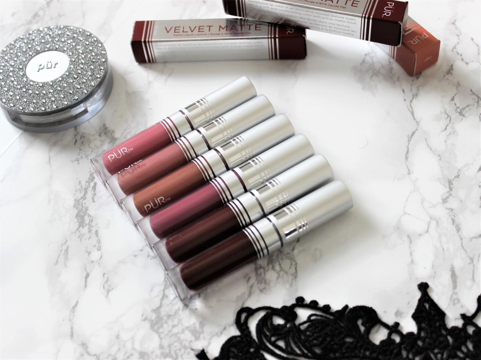 Pur Cosmetics Velvet Matte & Chrome Glaze Lip Colors | Review ...
