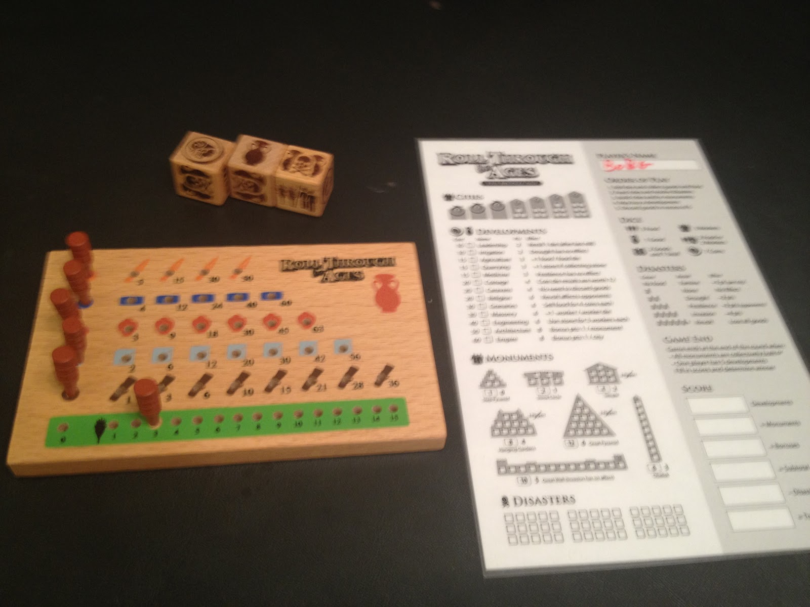 Bits of Boardgames: Roll and Build - Roll Through the Ages Review