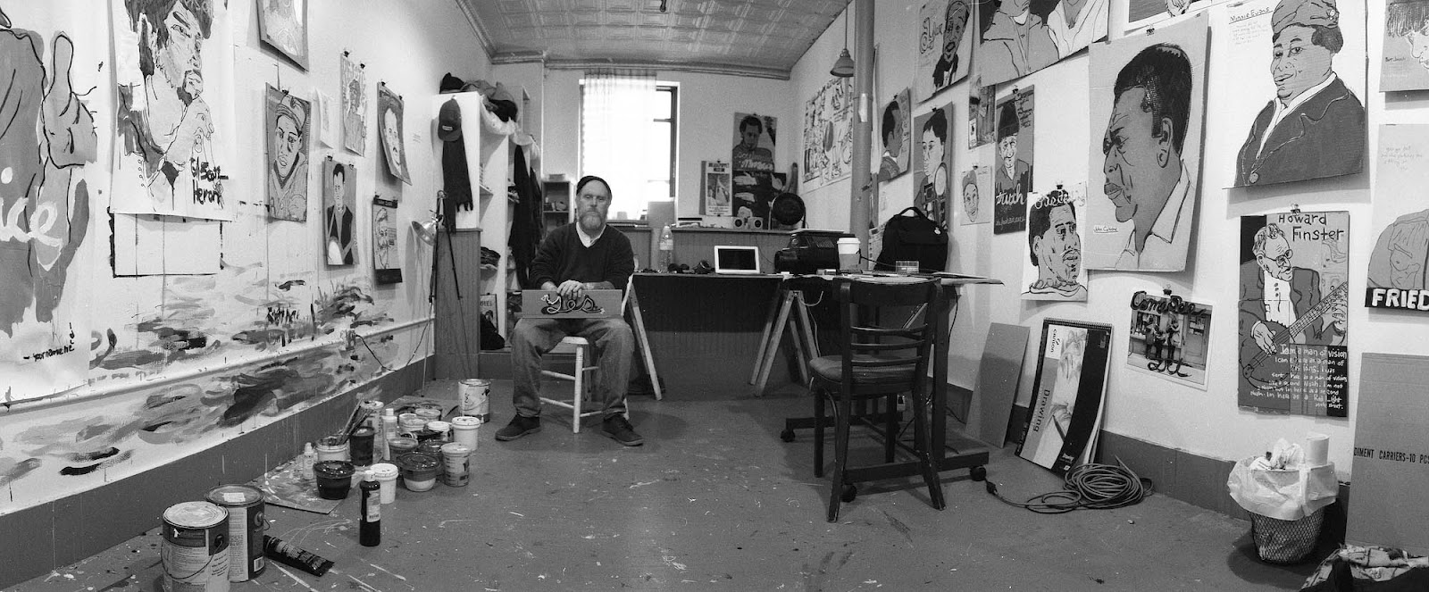 Tim Kerr in his studio | saki • music art books zines people