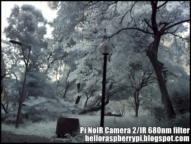 Hello Raspberry Pi: Filter test on Pi NoIR Camera 2, IR 680nm, 720nm ...