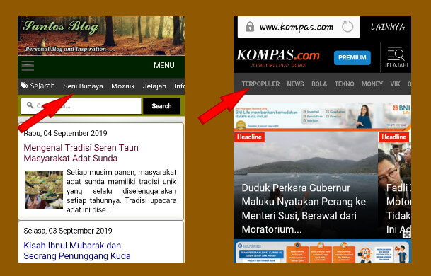 Cara Mudah Membuat Menu Navigasi Horizontal Efek Scroll Versi Mobile ...