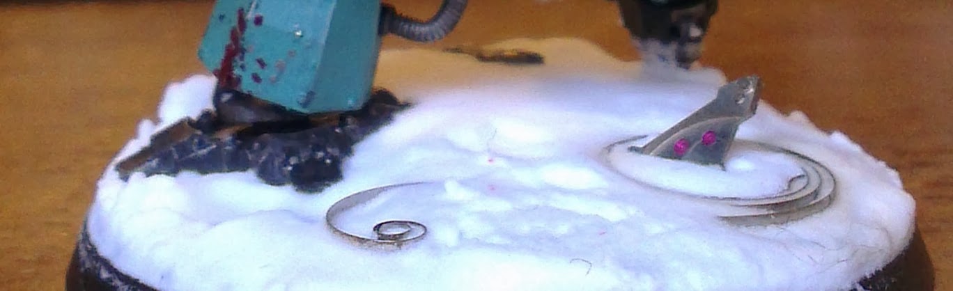 Grudgingly Read: Tutorial; Cheap, easy snow for Warhammer bases