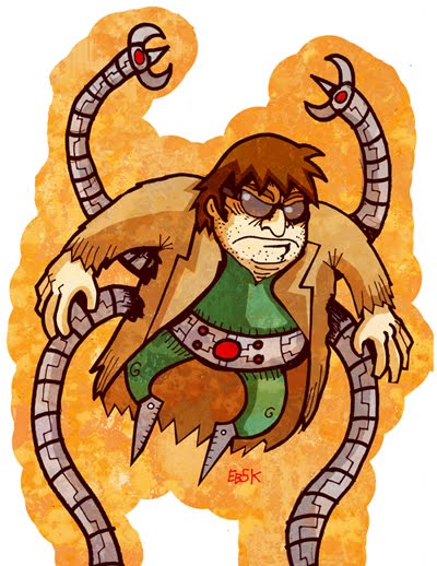 EDBOT5000'S SKETCH-BLOG: New drawing: Doc Ock!