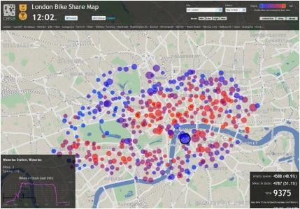 Ciudades a escala humana: 10 examples of urban data visualization