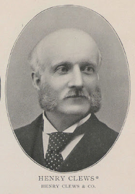 1898 Revenues: New York Stock Brokers: Henry Clews & Company