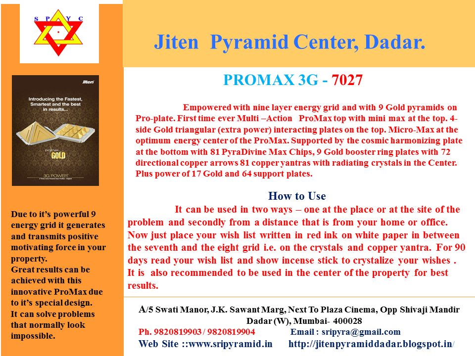 Jiten Pyramid Dadar: CENTER ENERGISING