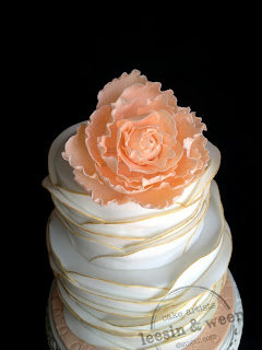 Penang Wedding Cakes by Leesin: Wavy Ruffle Wedding Cake