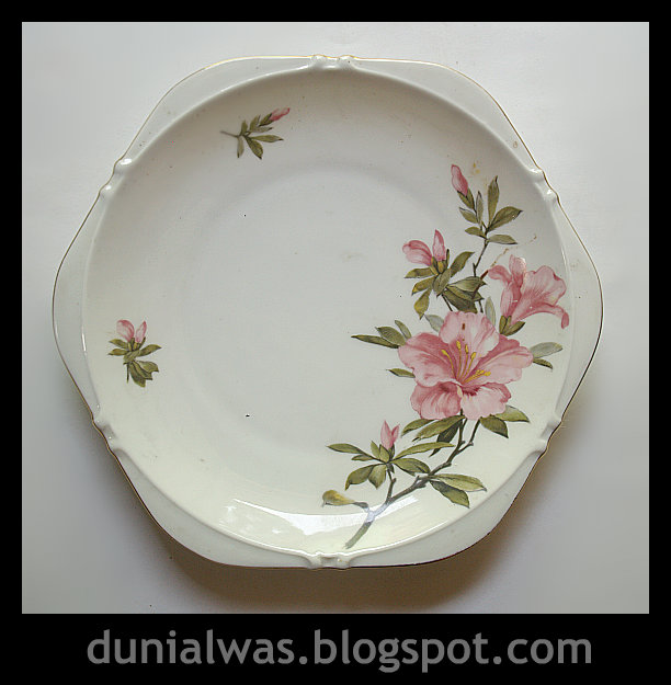 Dunia Lawas: piring bunga segi 6