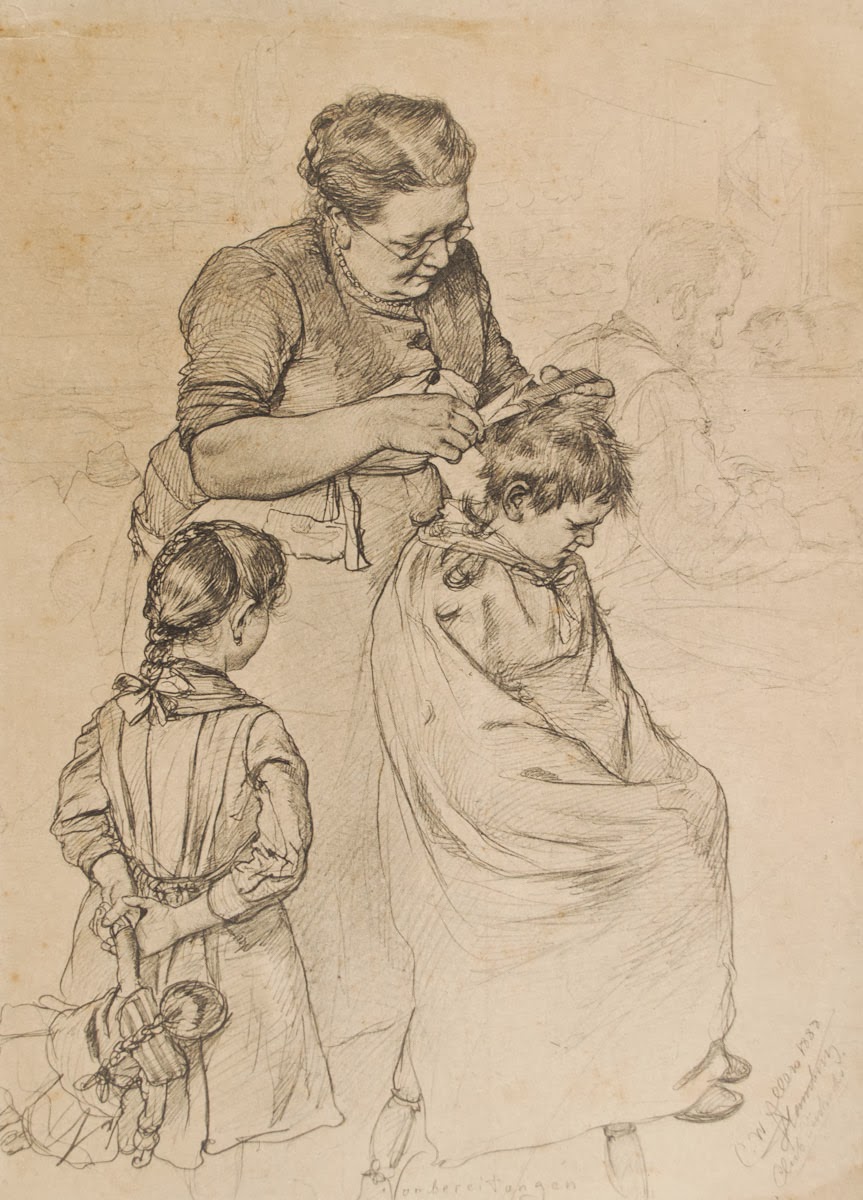 ARS LONGA, VITA BREVIS: Desenho a lápis de Autor Desconhecido.