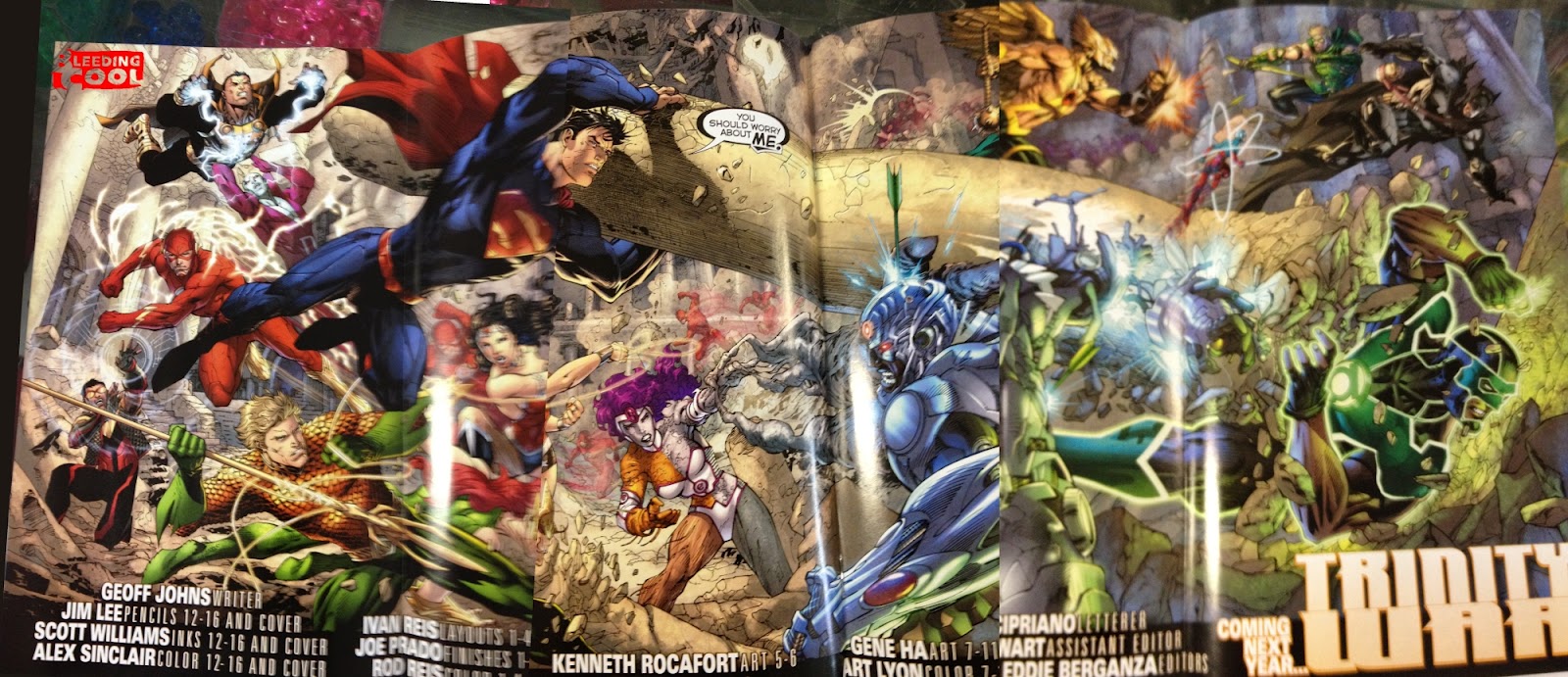 GeekMatic!: SPOILER: DC Comics Trinity War info and FCBD Gatefold surfaces