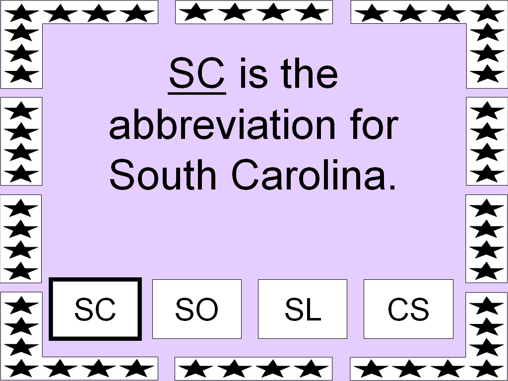 Student Survive 2 Thrive: American State Abbreviations - Part 3 of 5