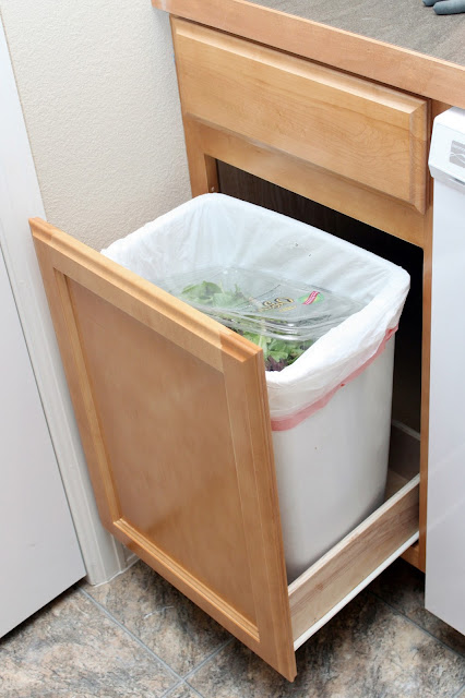 Our Modern Homestead: DIY Pull-out Trash Drawer