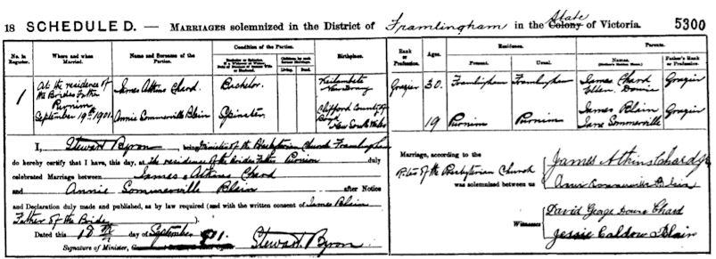 James Chard: Devondale Progeny