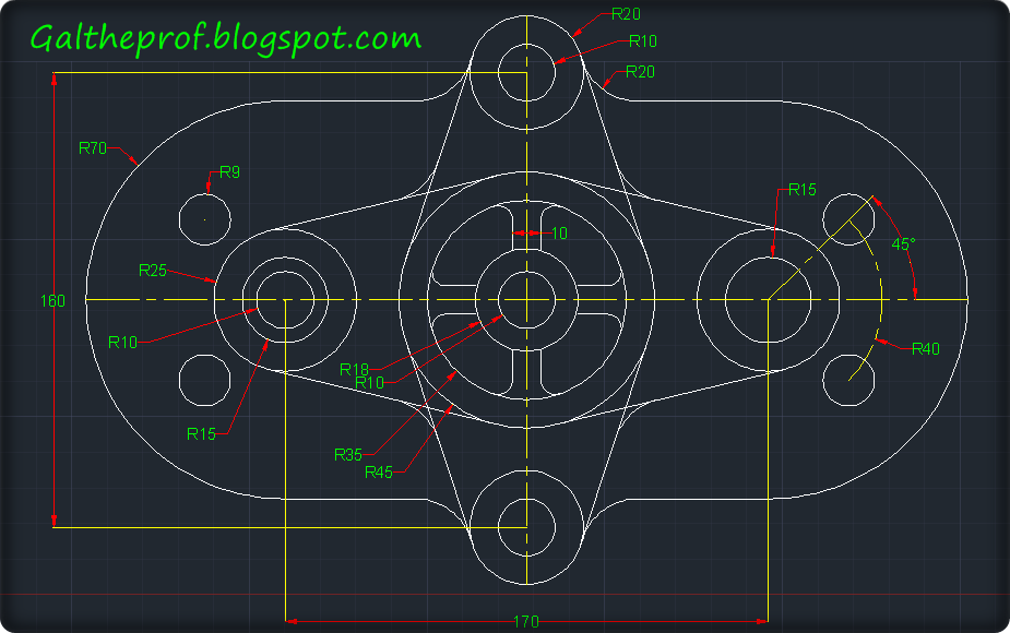 Gambar Latihan AutoCad 2D