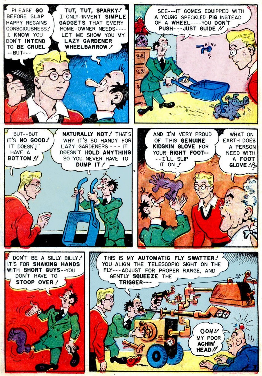 Pappy's Golden Age Comics Blogzine: Number 1280: More Sparky malarkey