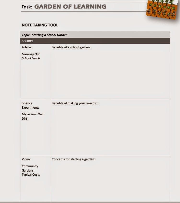 6th Grade English Practice Performance Tasks