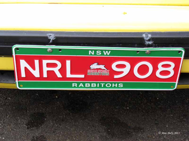 Sydney Meanderings: Number Plate