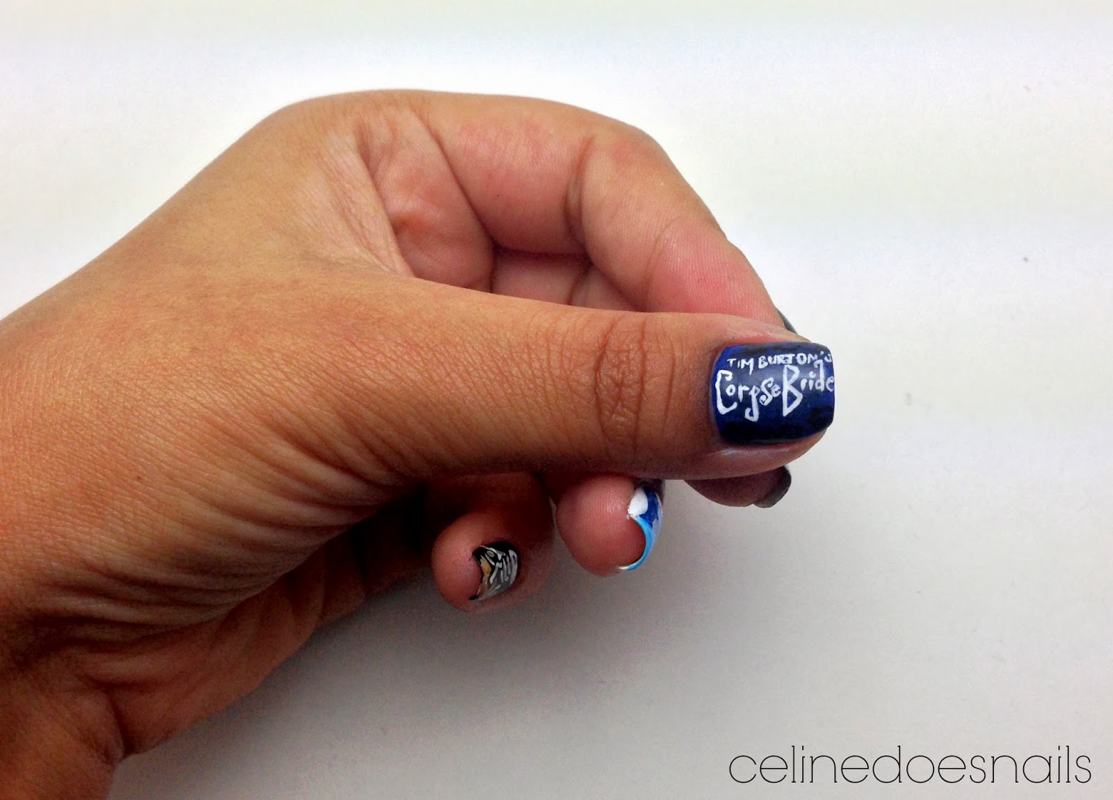 Nail Art Style: Corpse Bride Nail Art