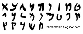 the Imperial Aramaic alphabet (modern version) ~ Learn Aramaic