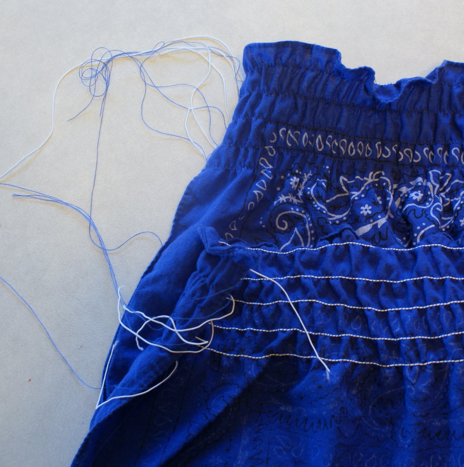 Confessions of a Crafter: Easy shirred bandana dress tutorial