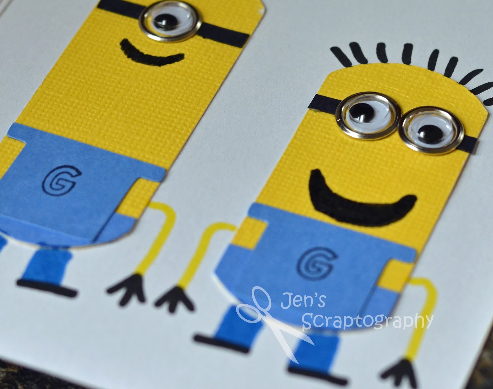 Jen's Scraptography: Despicable Me Minion Birthday Card