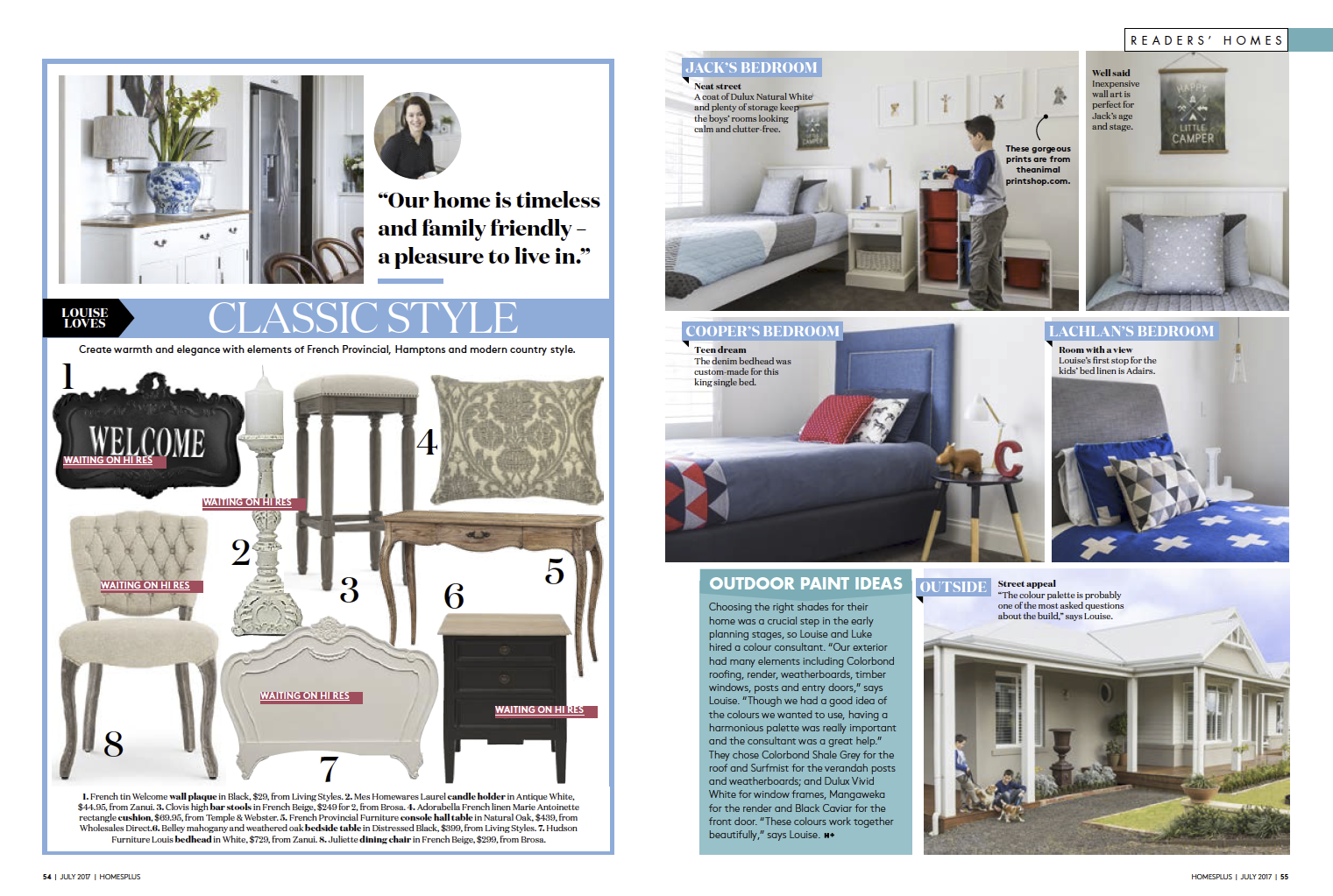 Home + Magazine - July Issue - Our Hampton Style Forever Home