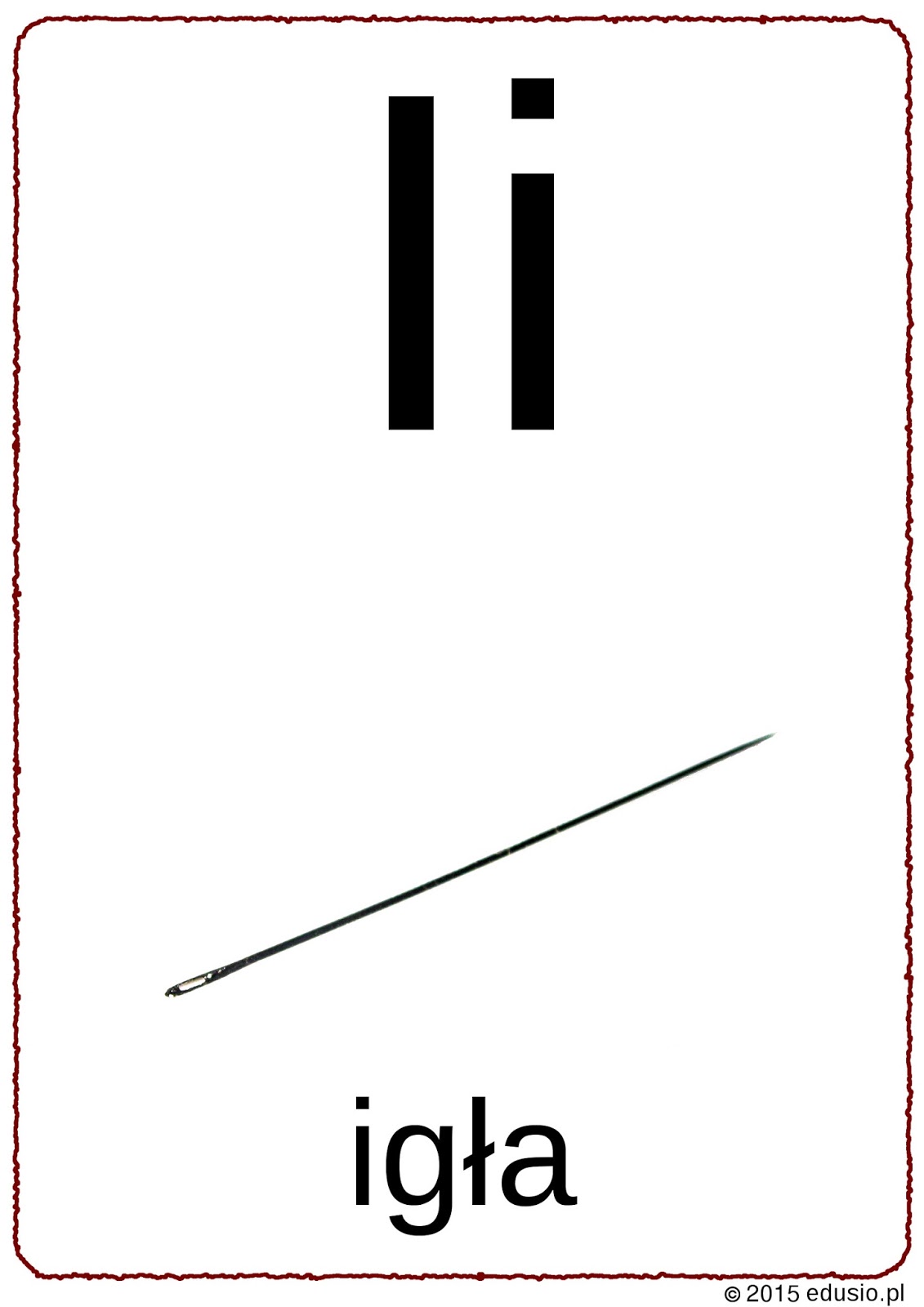 edusio - druczki do nauczki: Litera I