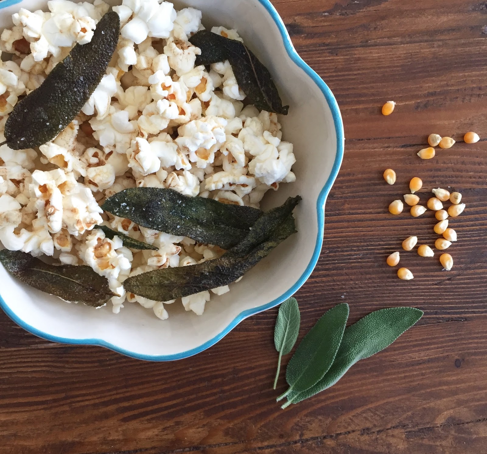 brown butter & crispy sage popcorn