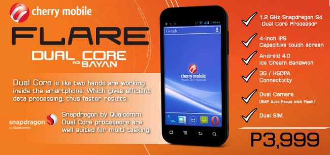 Cherry Mobile Flare Specs and Price - Cellphones-ph