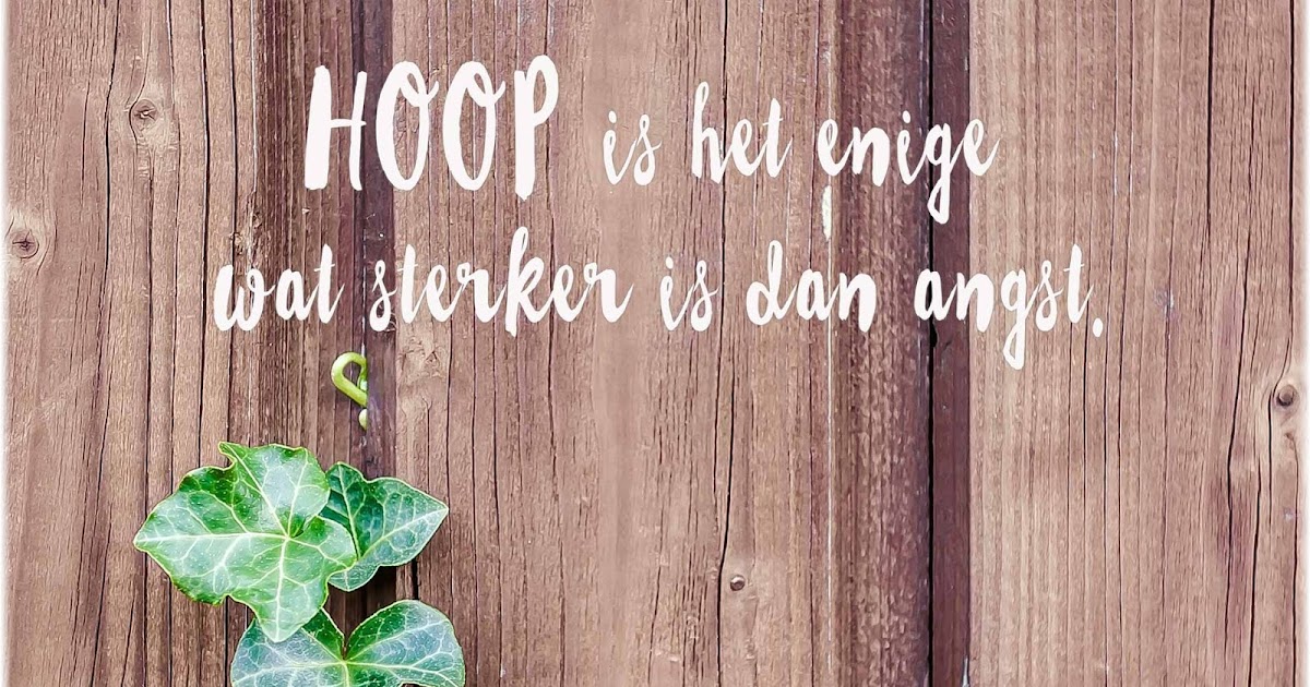 Leef je geloof: Hou vast aan hoop