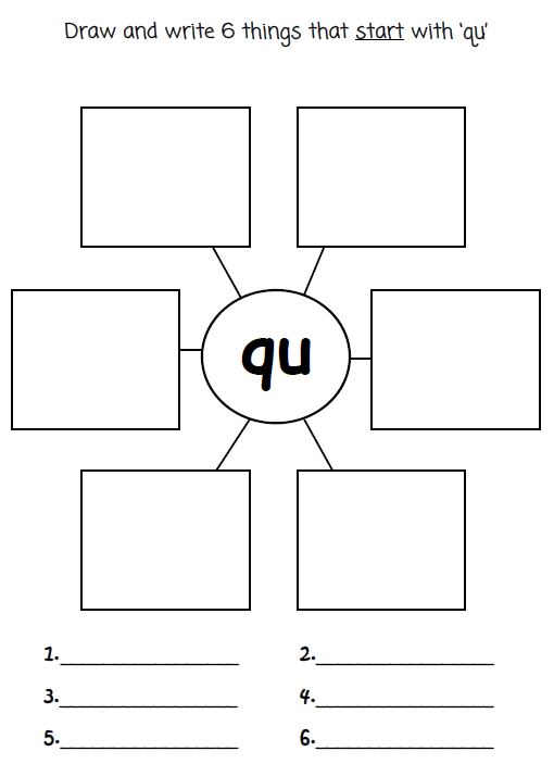 Iman's Home-School: Digraph QU Activity Pack