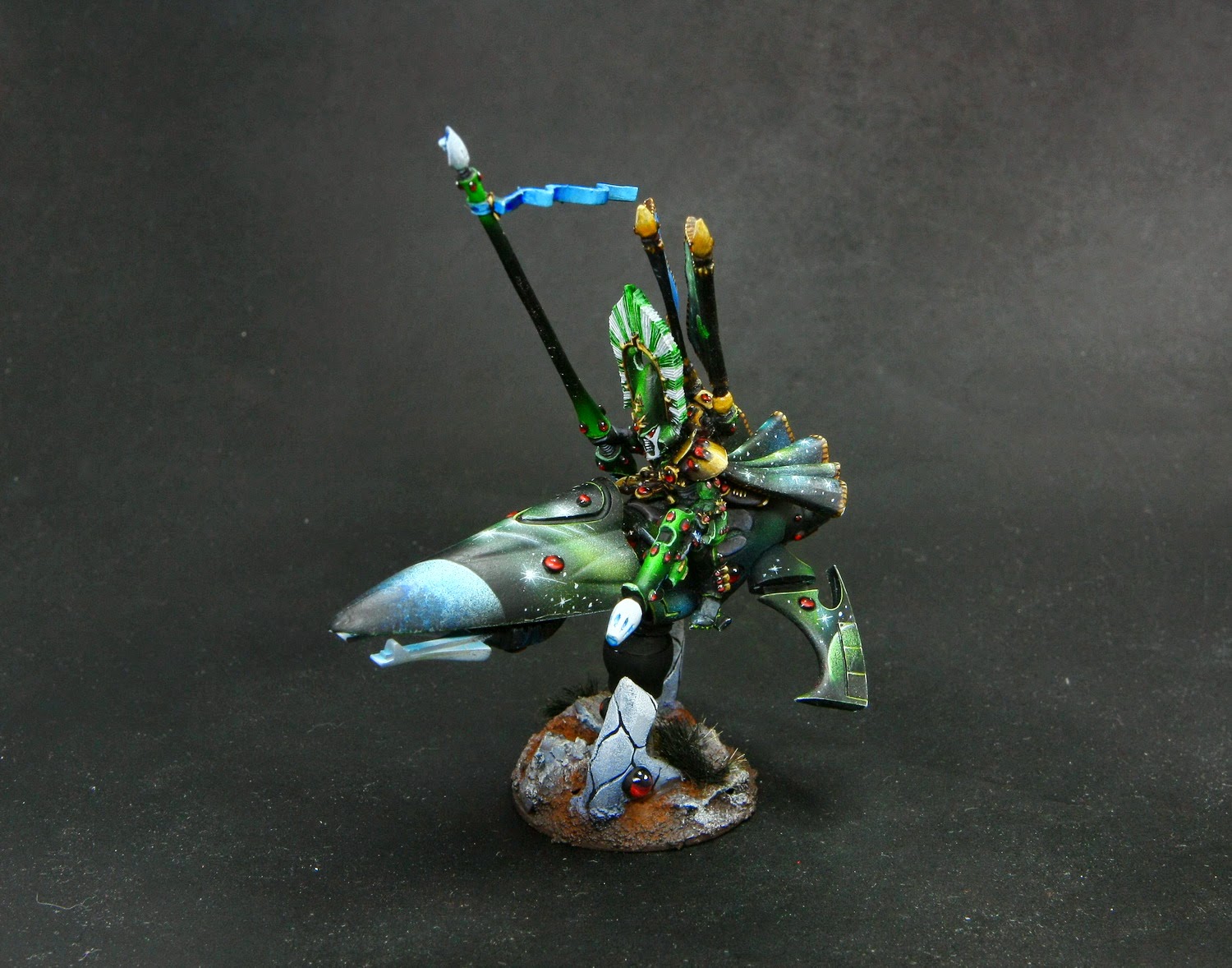 HopeRiver's Valley: Space Eldar army: Autarch on jetbike
