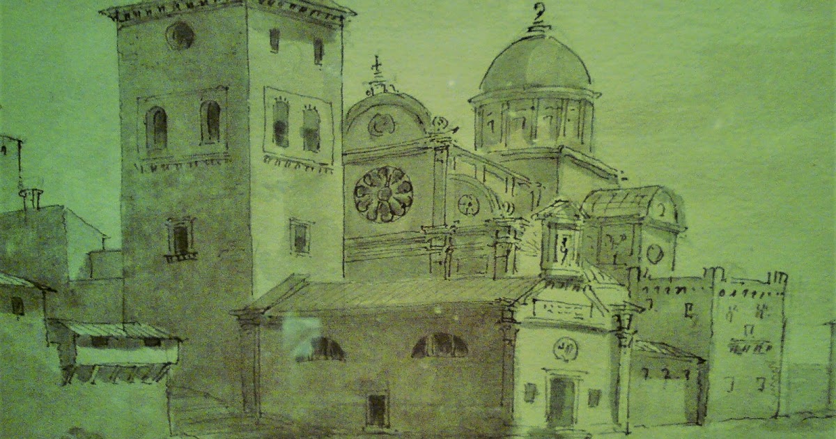 Šibenski brevijar 2: Šibenska katedrala nakon kuge iz 1649. na crtežu ...