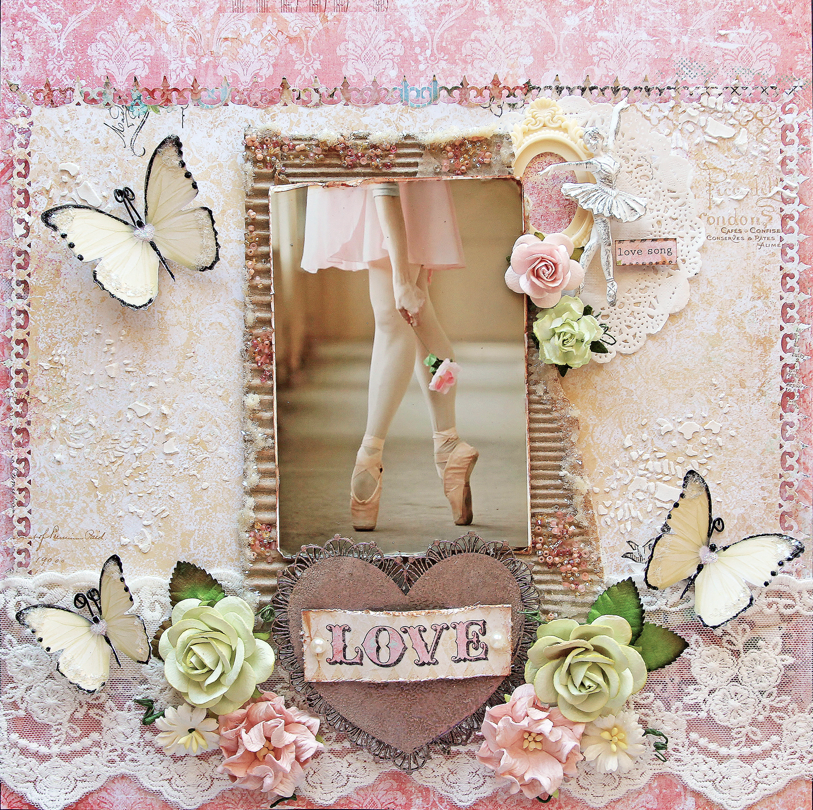My Glitter Coated Life: Love Layout Created With The Reneabouquets ...