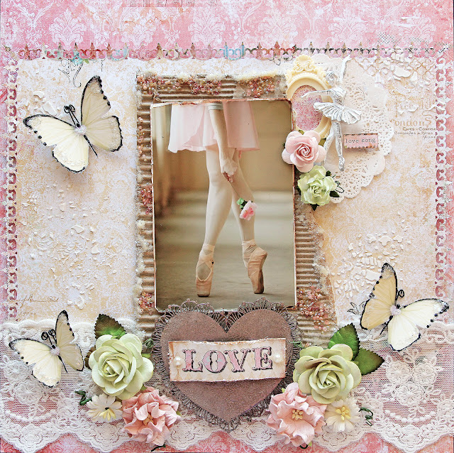 My Glitter Coated Life: Love Layout Created With The Reneabouquets ...