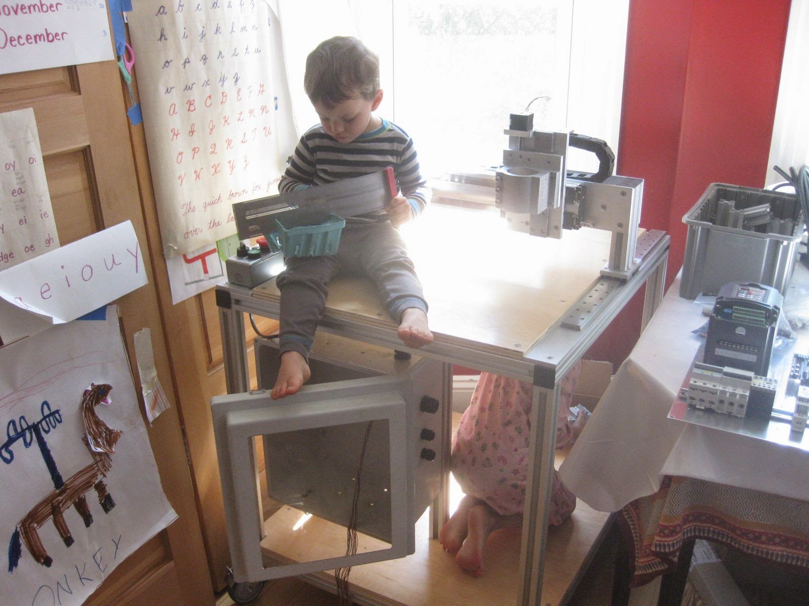 Tooling Up: Building a CNC router with kids