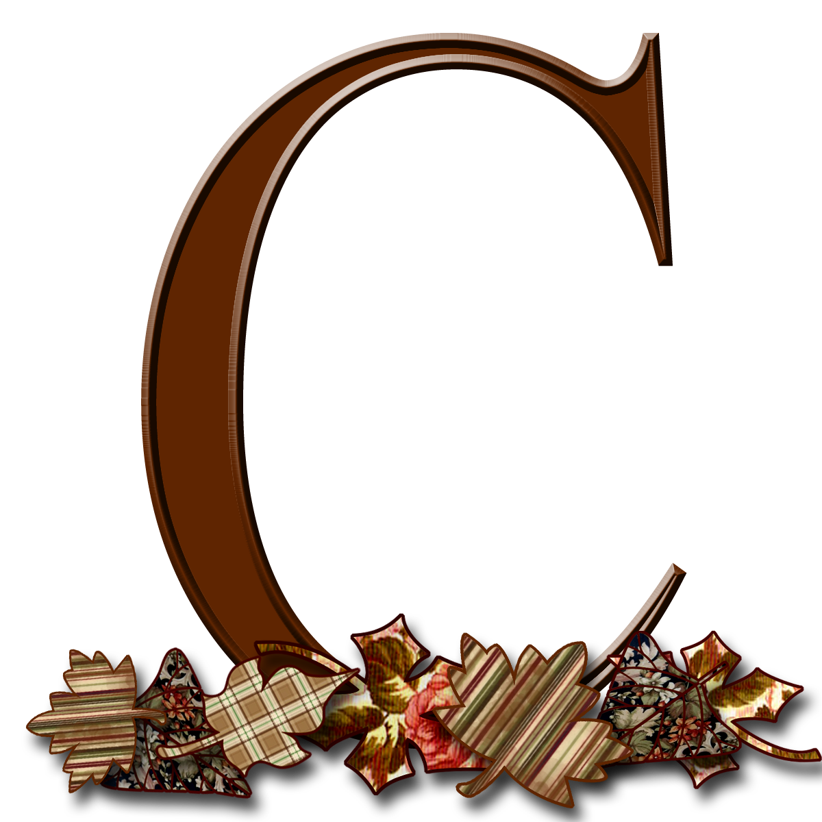 GRANNY ENCHANTED'S BLOG: "Autumn Quilt" PNG Free Scrapbook Alphabet Letters