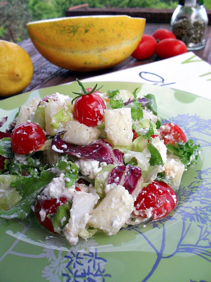 Gaga u kujni: Salata mista sa dinjom i feta sirom