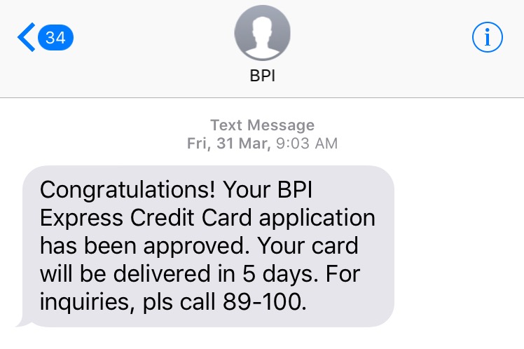 Pinas for Good: BPI Express Credit Card Detailed Timeline: From ...
