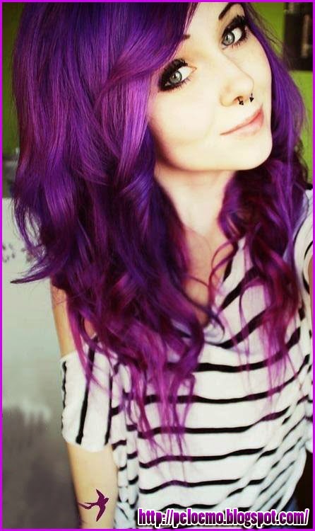 Pelo Emo: Pelo Morado | Emo Agosto 2014